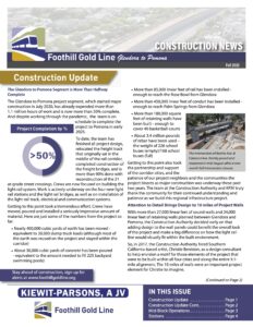 Now Available: Fall 2022 Foothill Gold Line Project Update Newsletter ...