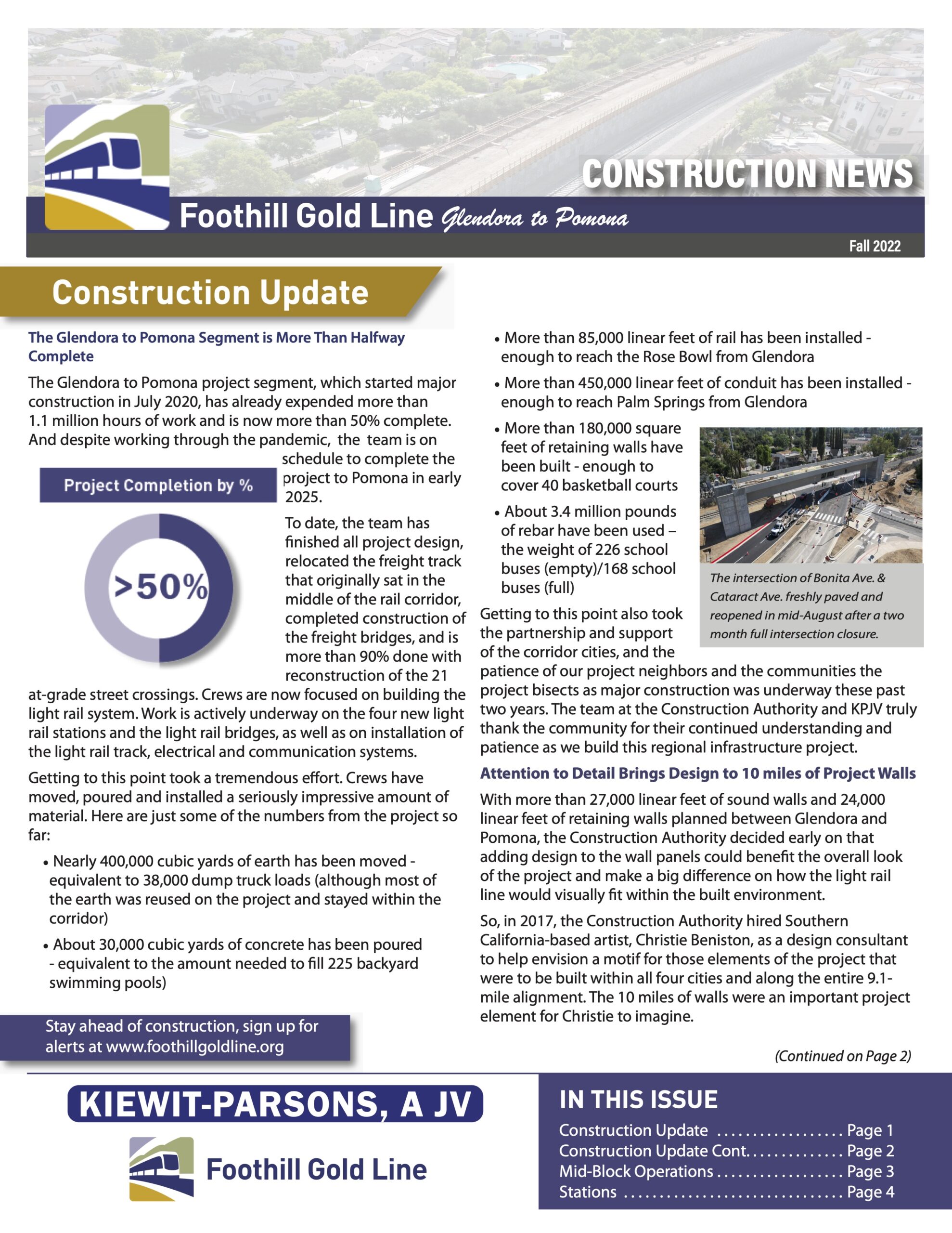 Now Available: Fall 2022 Foothill Gold Line Project Update Newsletter ...