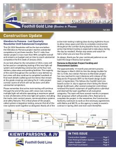Now Available: Foothill Gold Line Project Update Newsletter - Fall 2024 ...